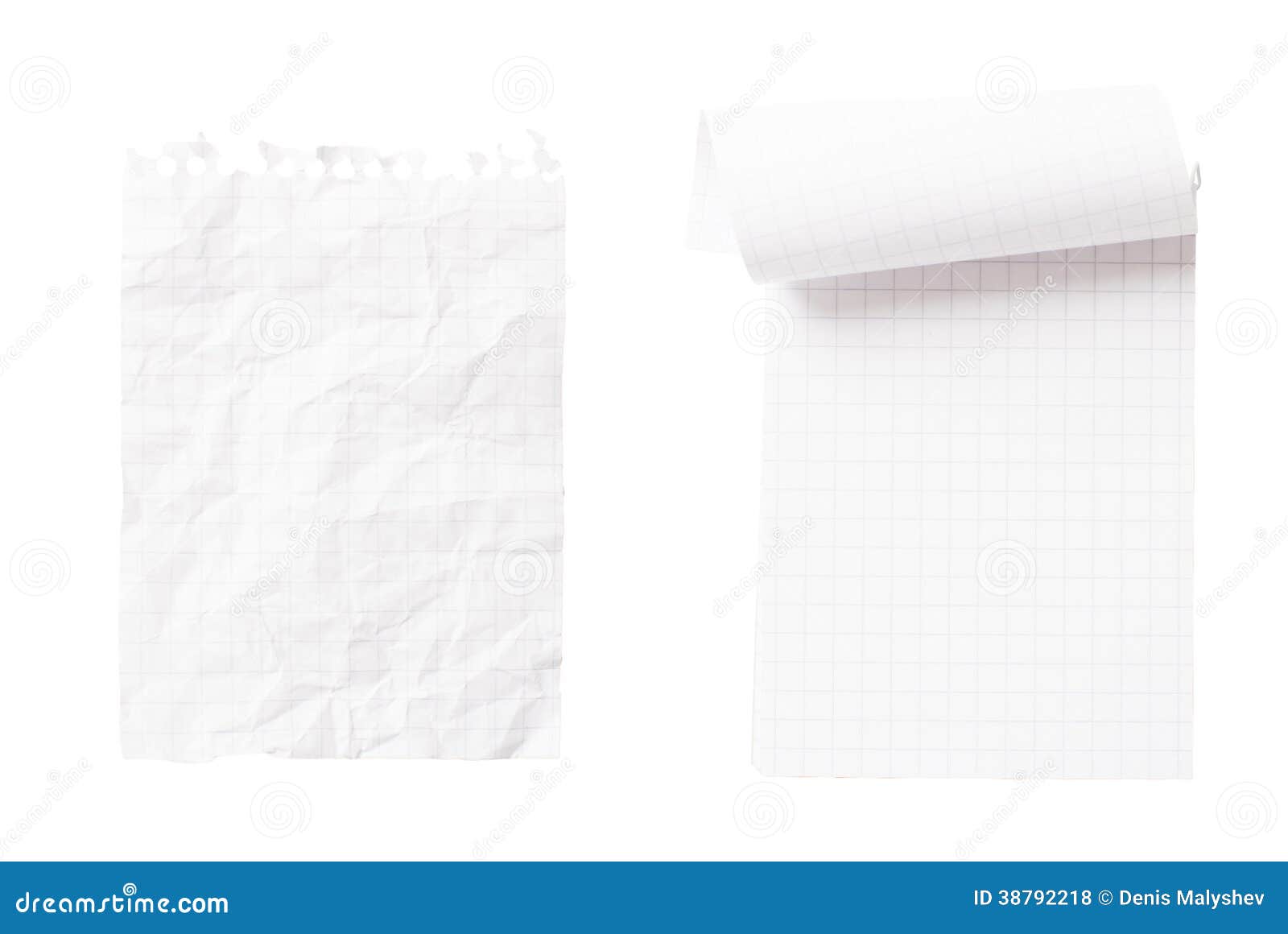 Sheets of Paper Isolated on White Background Stock Photo - Image of ...