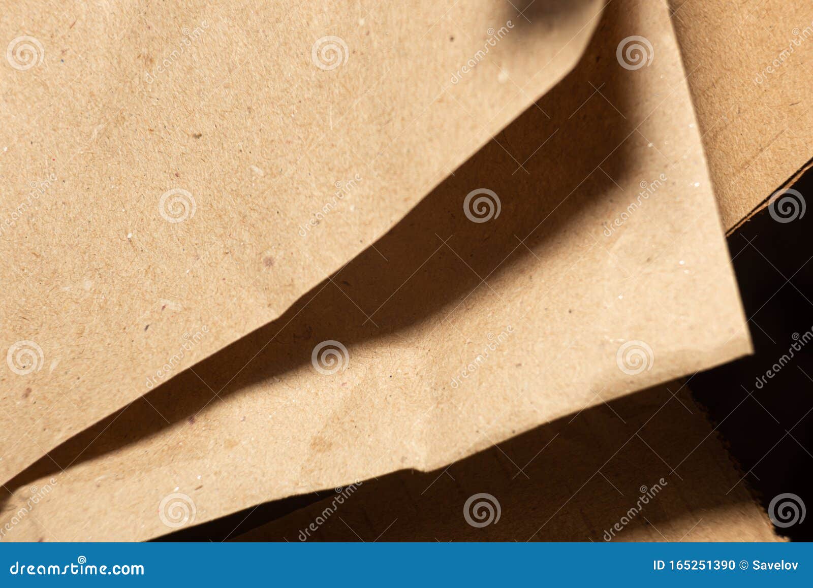 Sheets of Paper Lies in a Cardboard Box Stock Photo - Image of shipping ...