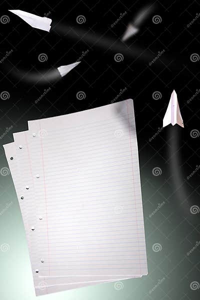Sheets of paper with rows stock image. Image of education - 10750065