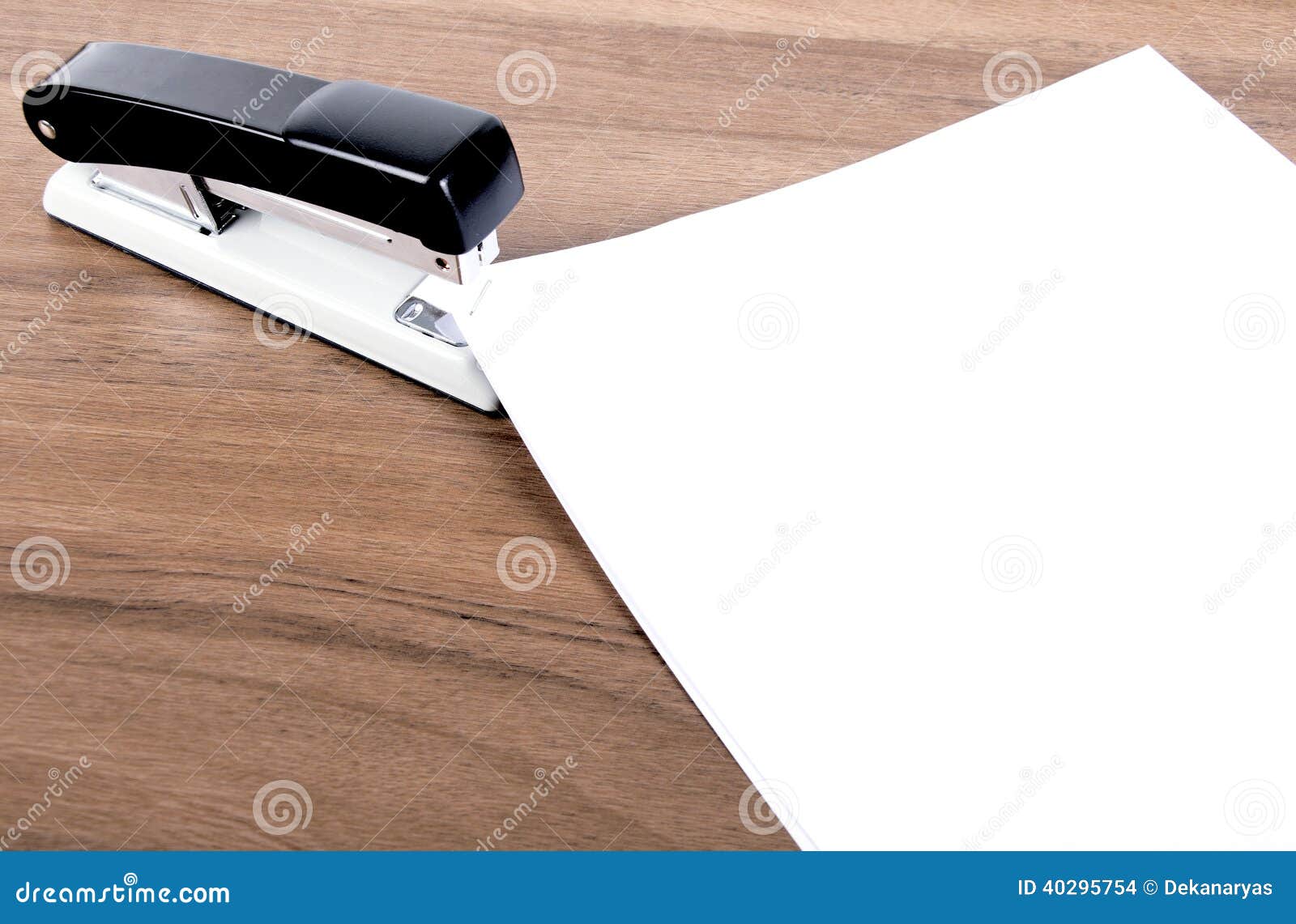 Sheets of Paper Stapled by Stapler Stock Photo - Image of concept, file ...