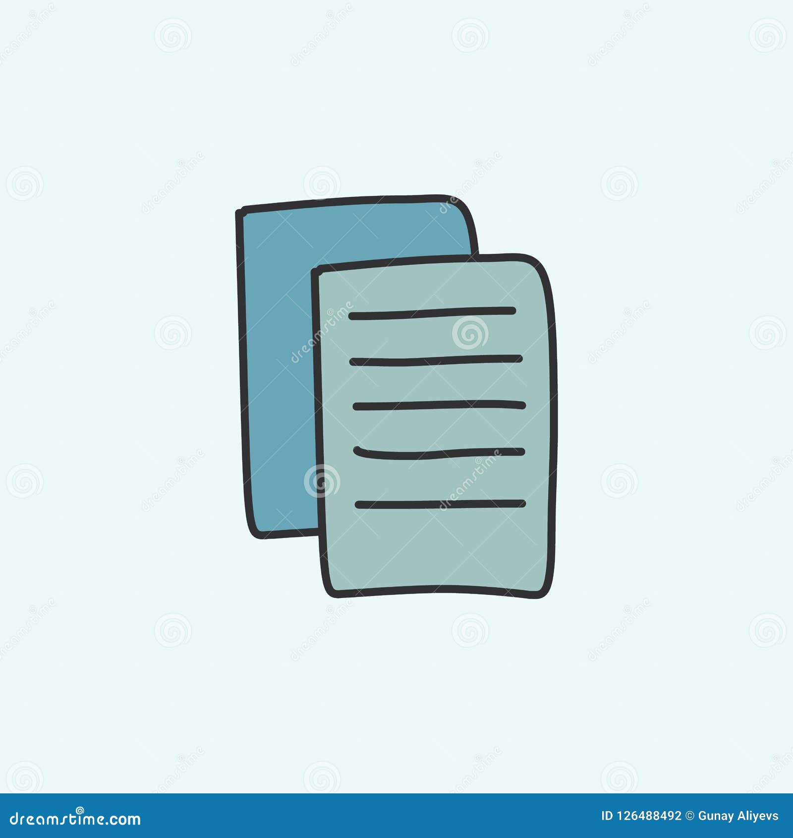 Sheets of Papers Sketch Icon. Element of Education Icon for Mobile ... Sheets of Papers Sketch Icon. Element of Education Icon for Mobile ...
