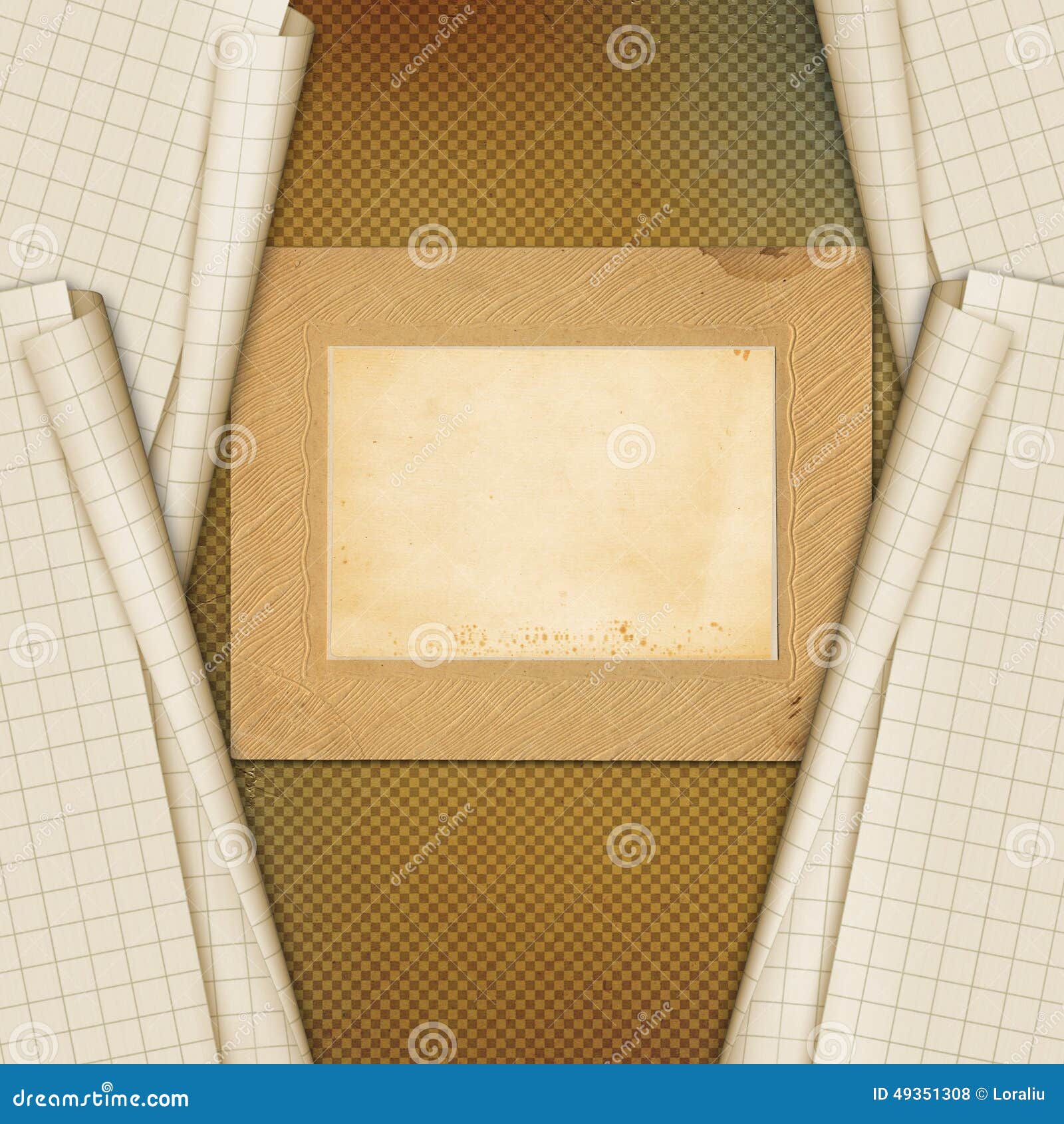 Sheets School Notebook Paper on Abstract Background Stock Photo - Image ...