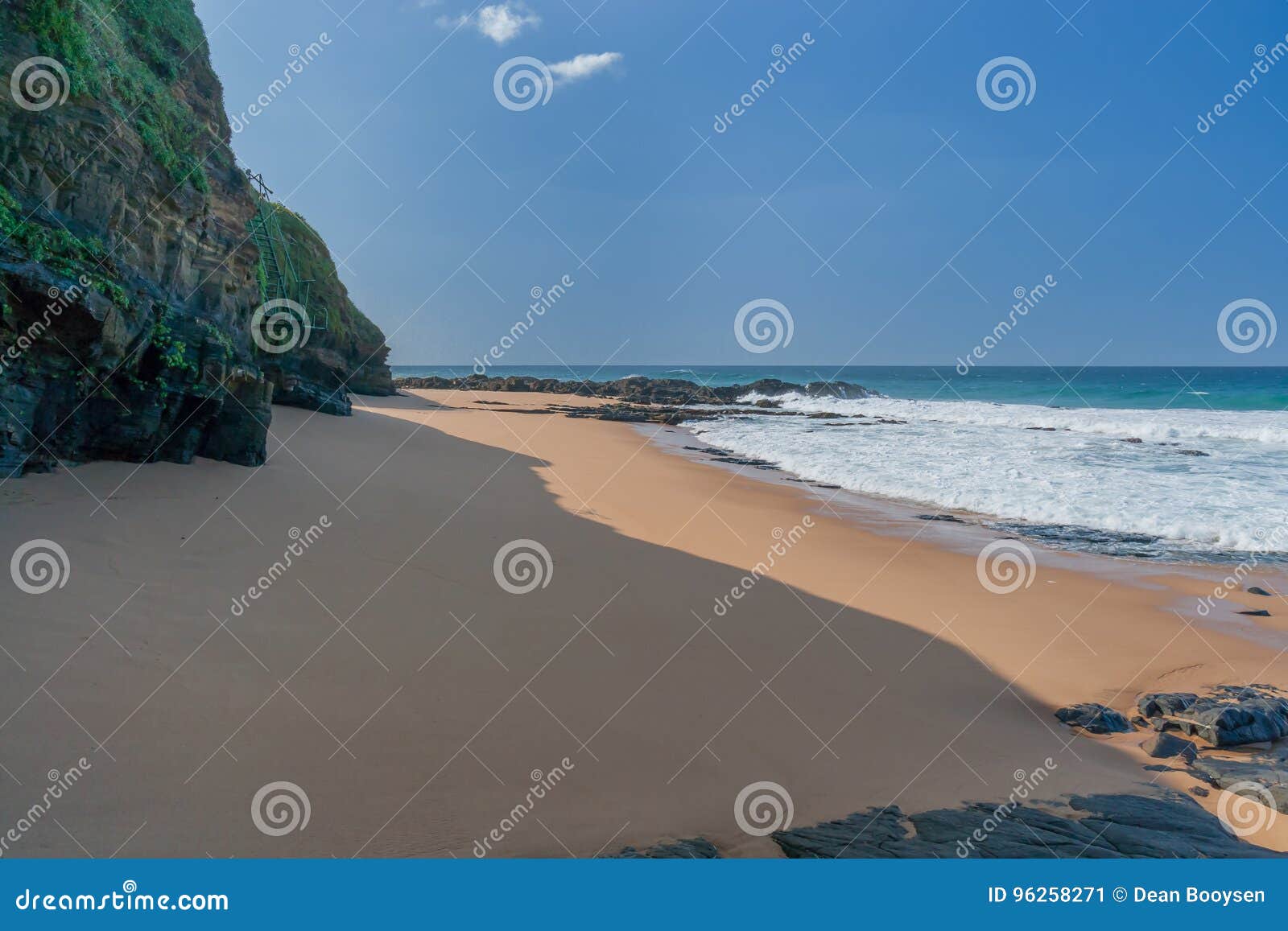 Sheffield Beach stock image. Image of cliff, shore, paradise - 96258271