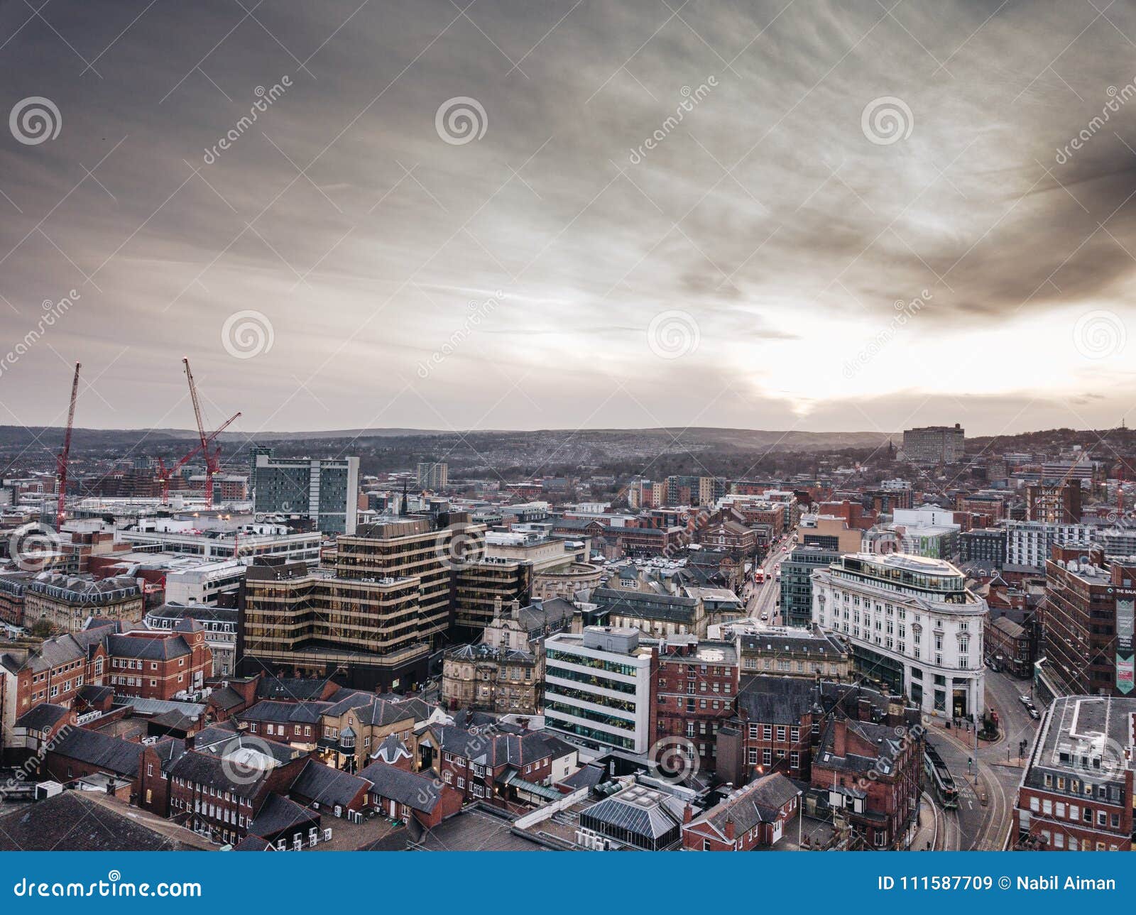 Sheffield City stock image. Image of buildings, city - 111587709