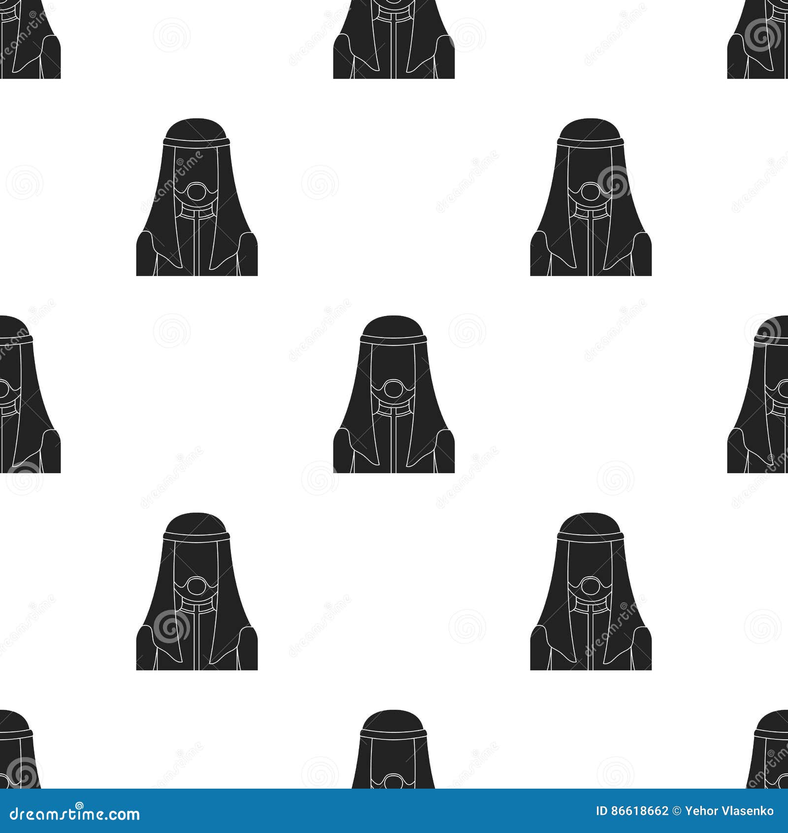 Sheik Icon in Black Style Isolated on White Background. Arab Emirates ...