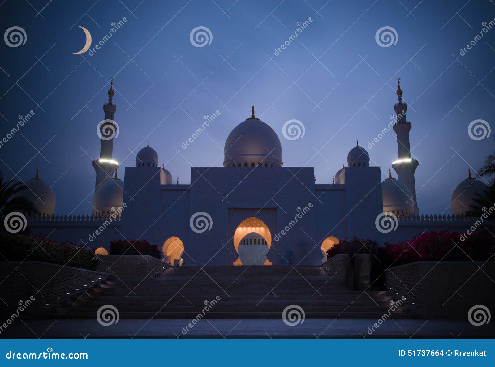 Sheik Zayed Mosque. stock photo. Image of emirate, gulf - 51737664