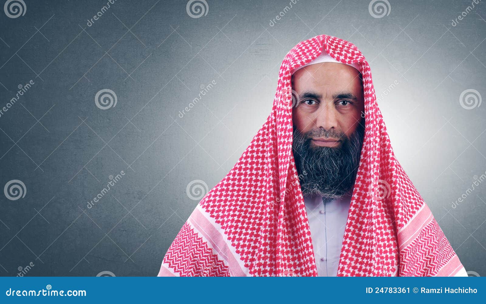 Sheikh árabe Islâmico Com Barba Imagem de Stock - Imagem de ocasional ...