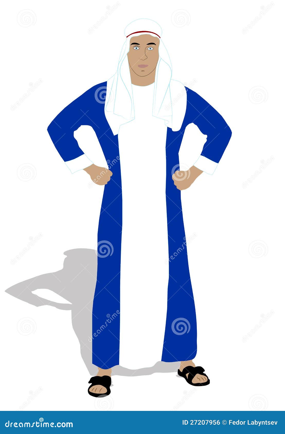 Sheikh stock vector. Illustration of drawing, painting - 27207956