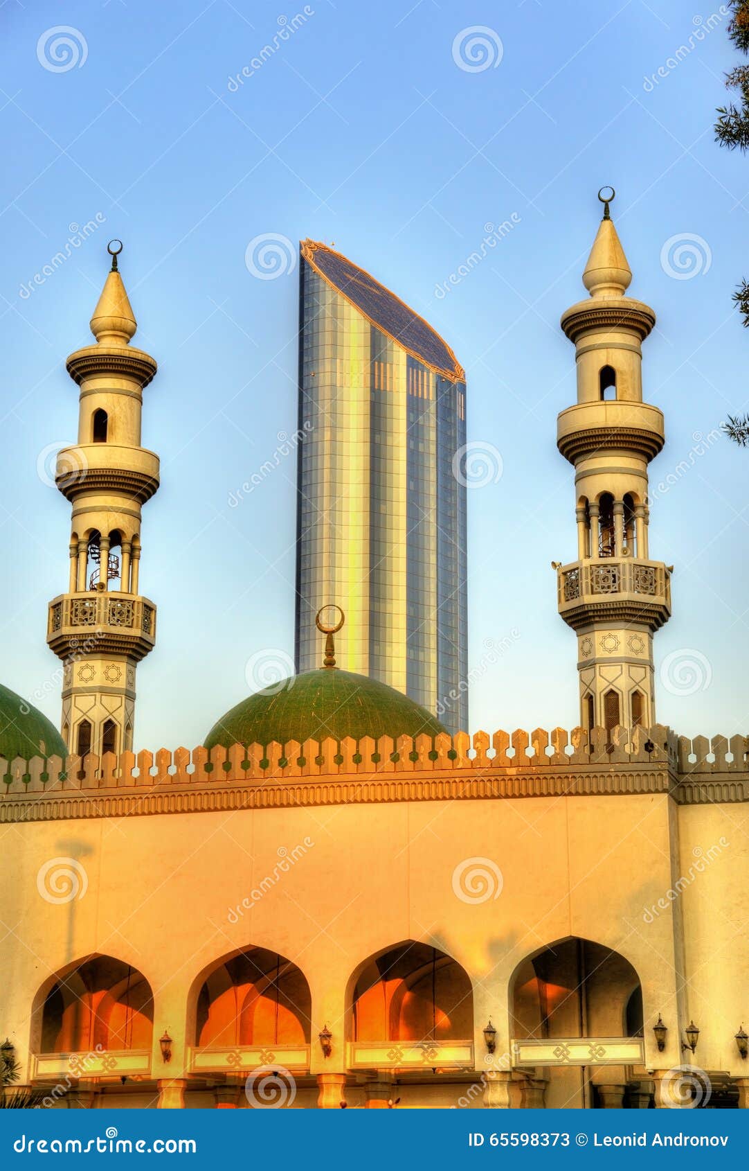 Sheikh Khalifa Bin Zayed the First Mosque Stock Image - Image of middle ...