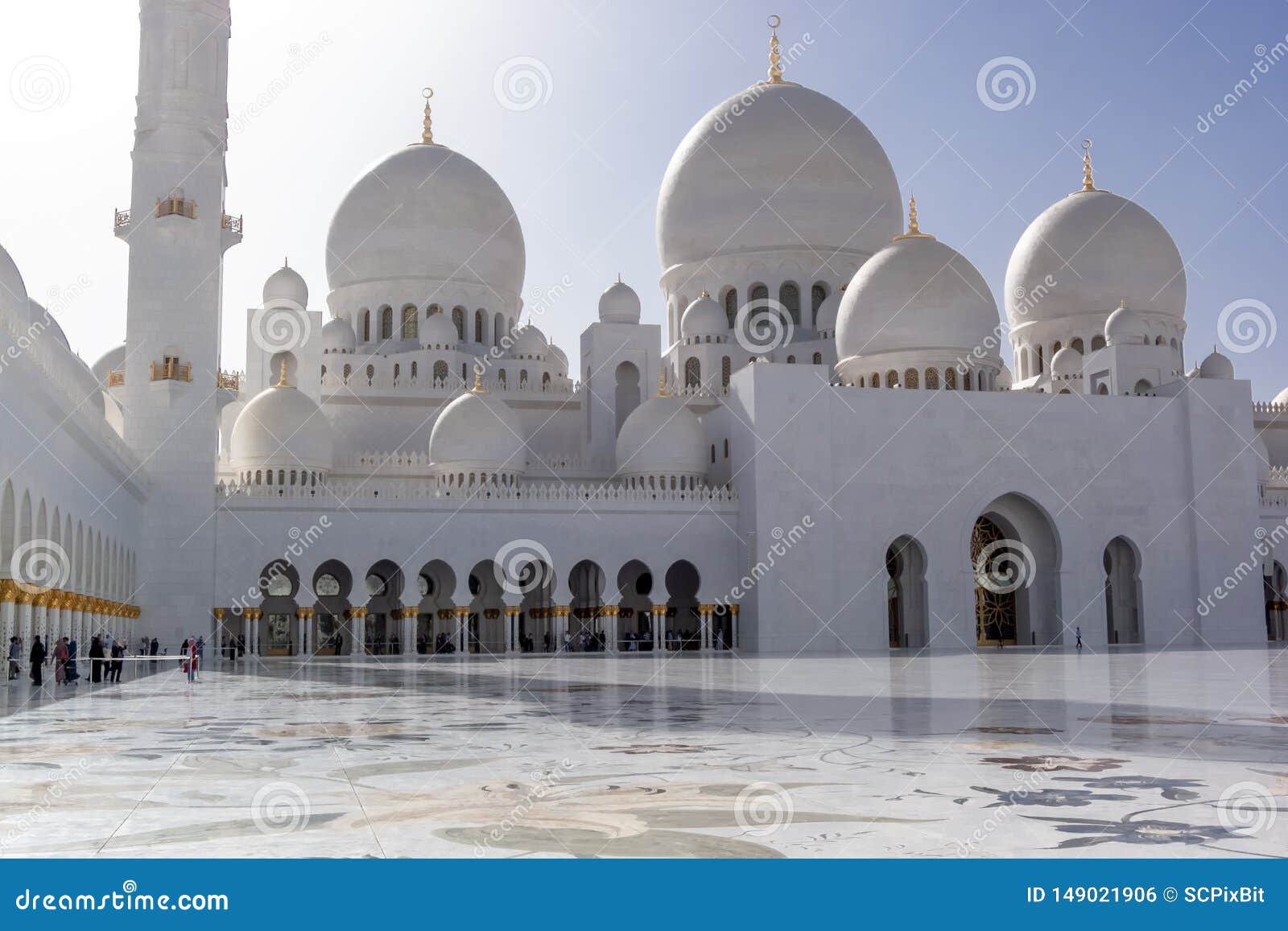 Sheikh Zayed Grand Mosque Center Stock Photo - Image of emirates ...