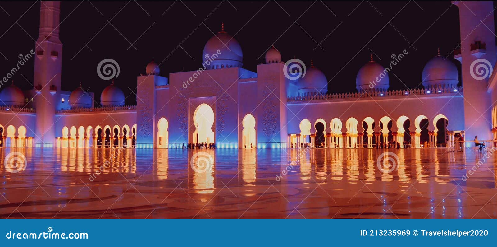 The Sheikh Zayed Grand Mosque Stock Image - Image of reflection, famous ...