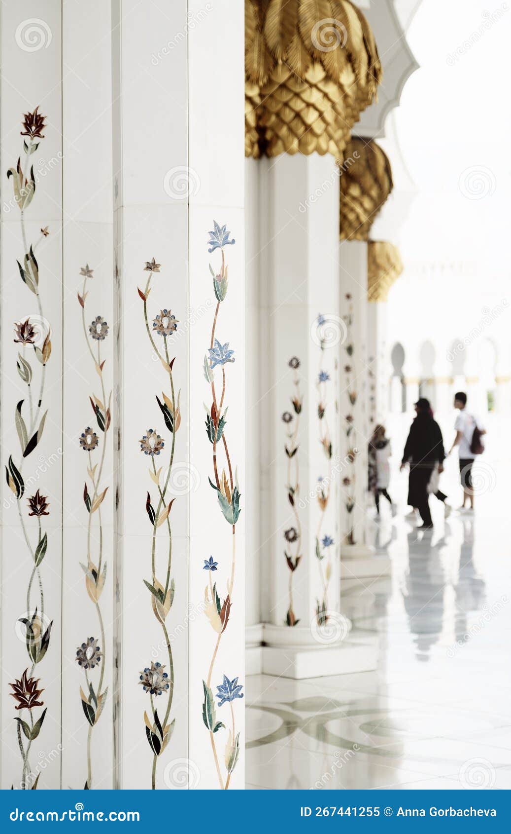 Sheikh Zayed Grand Mosque stock image. Image of emirates - 267441255