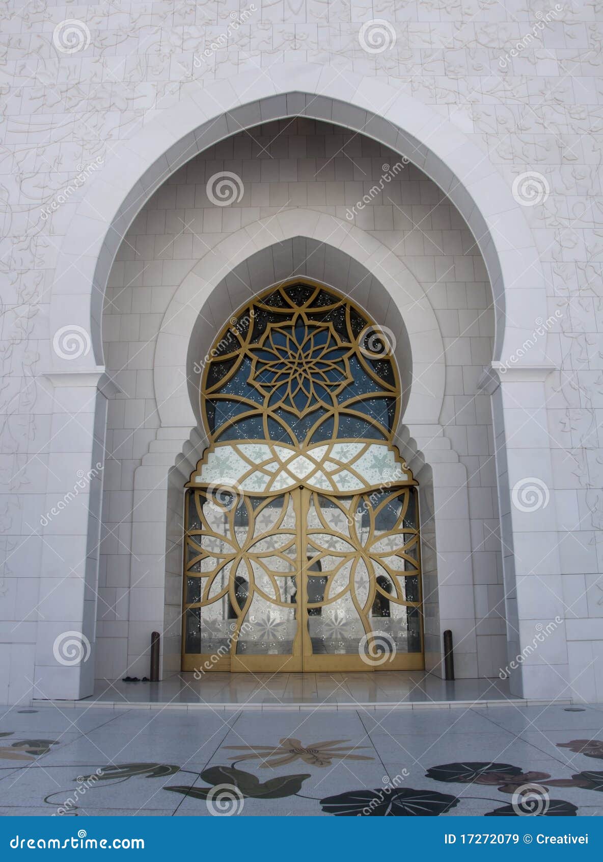 Sheikh Zayed Mosque Door Stock Photo | CartoonDealer.com #17272079