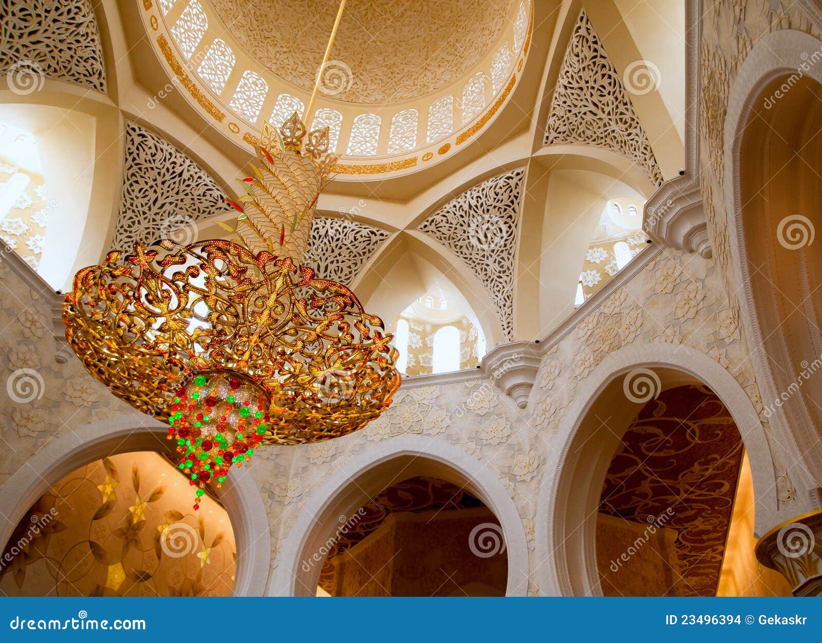 Sheikh Zayed mosque inside stock photo. Image of arabic - 23496394