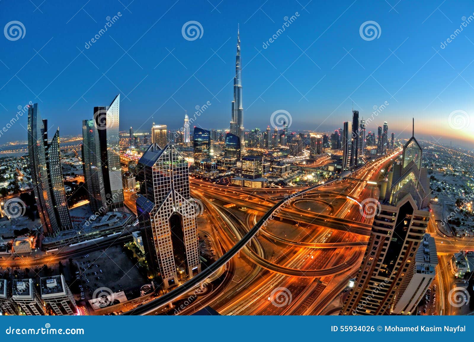 Sheikh Zayed road skyline stock photo. Image of luxurious - 55934026