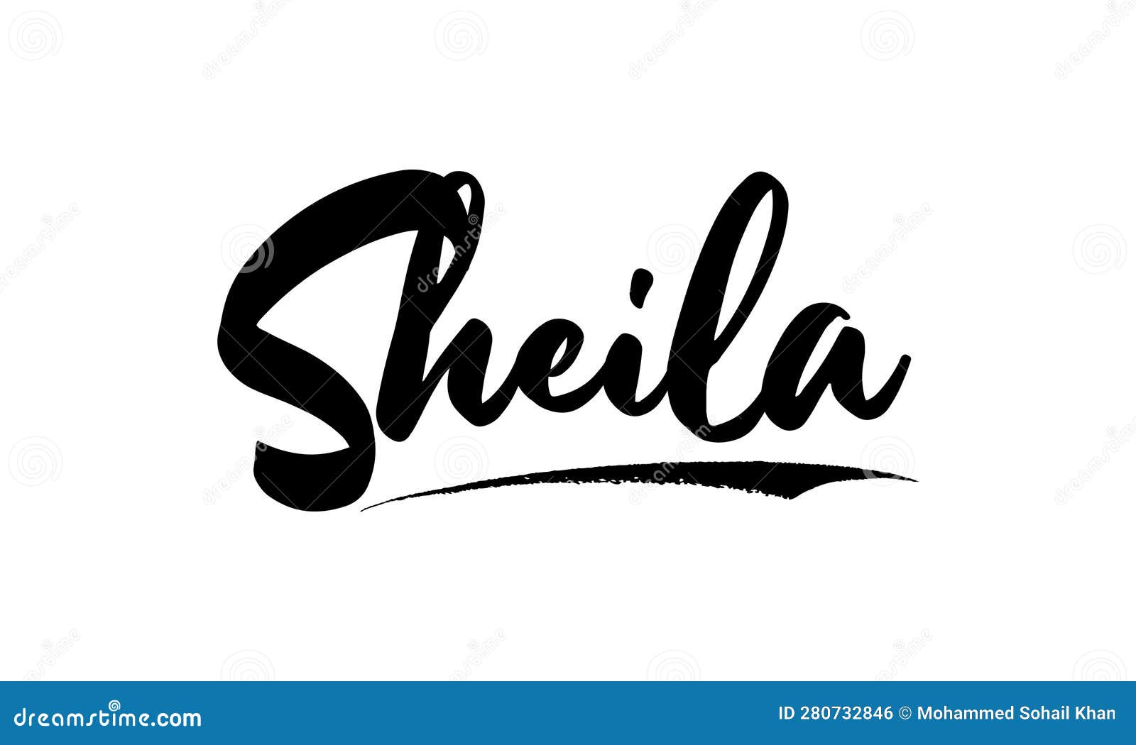 Sheila Typography Lettering Text Vector Design Quote Stock Vector ...
