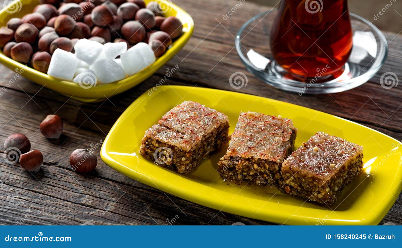 Sheki Halva on a Plate. Eastern Sweets Stock Image - Image of flavored ...