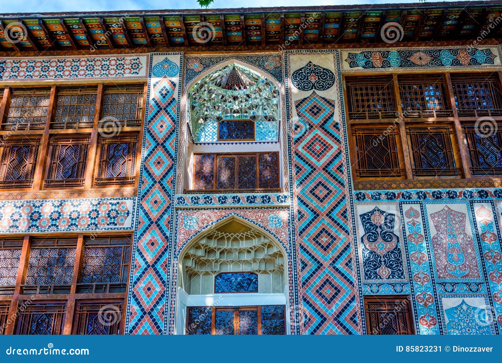 Centre historique de Sheki avec le palais du Khan