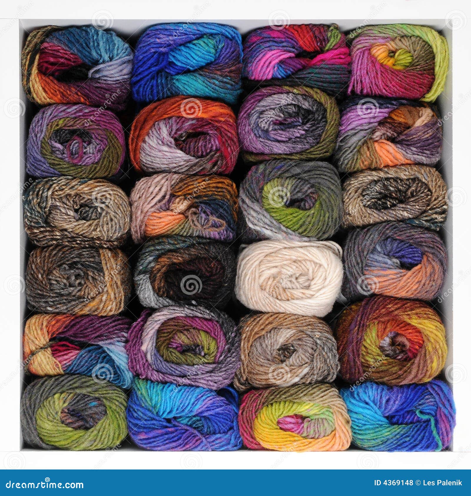 Shelf with Colorful Knitting Yarn Stock Photo - Image of shelf ...