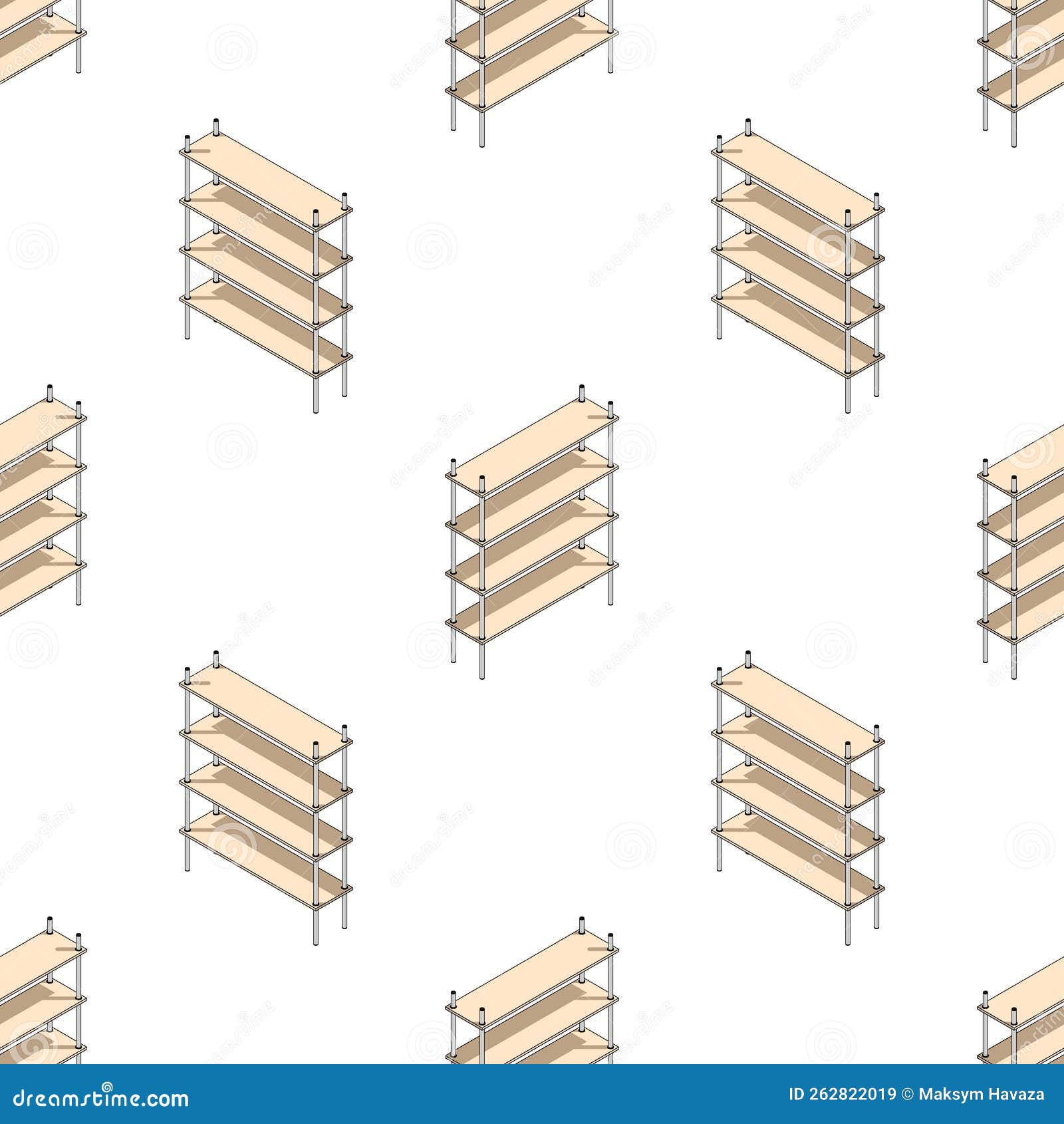 Shelf with Drawers. Office Furniture for Storing and Sorting Documents ...