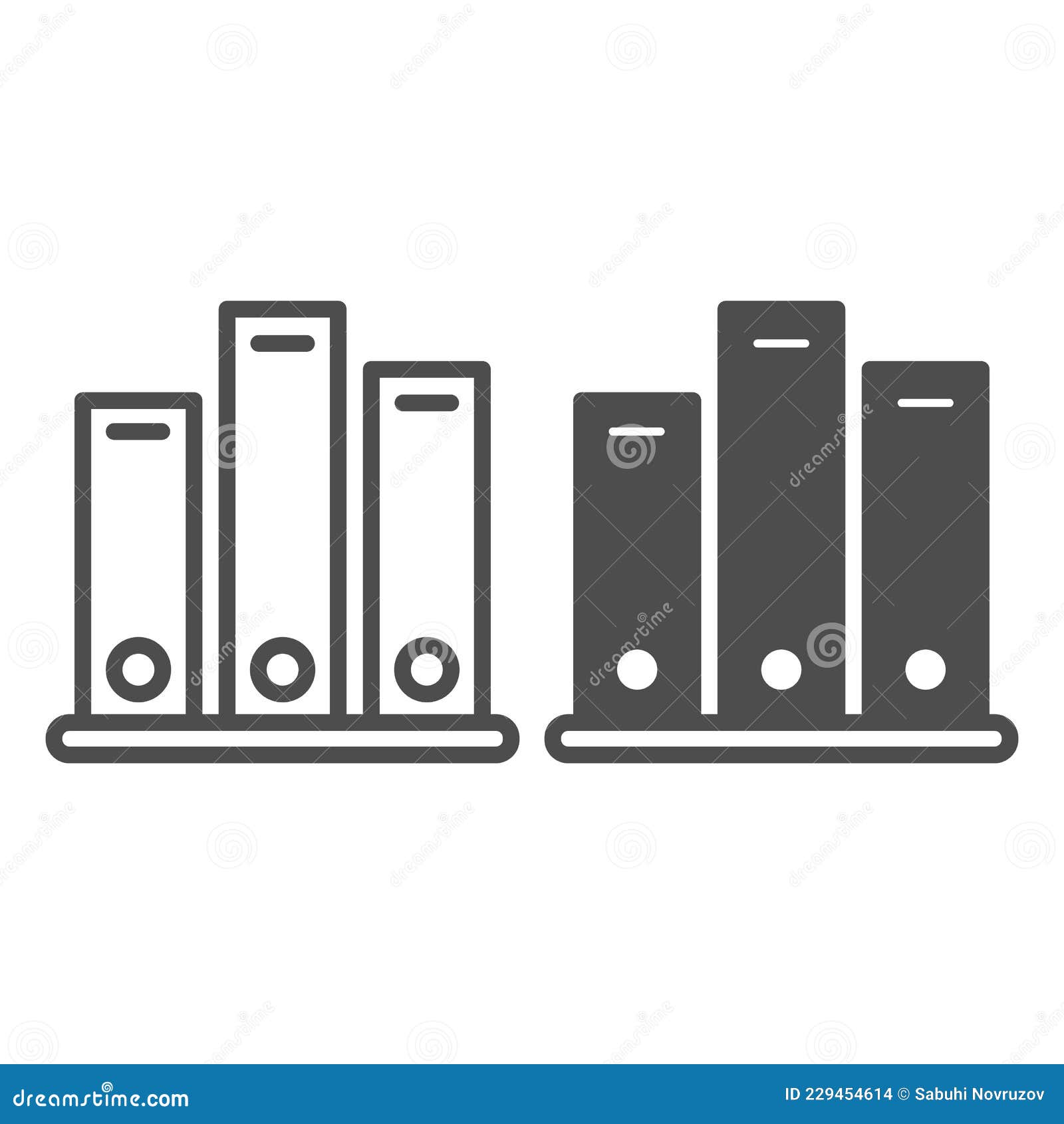 Archival Box With Documents Icon Black Line Art Vector Logo ...