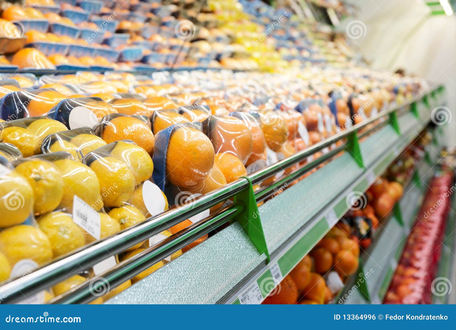 Shelf with fruits stock photo. Image of bunch, lemon - 13364996
