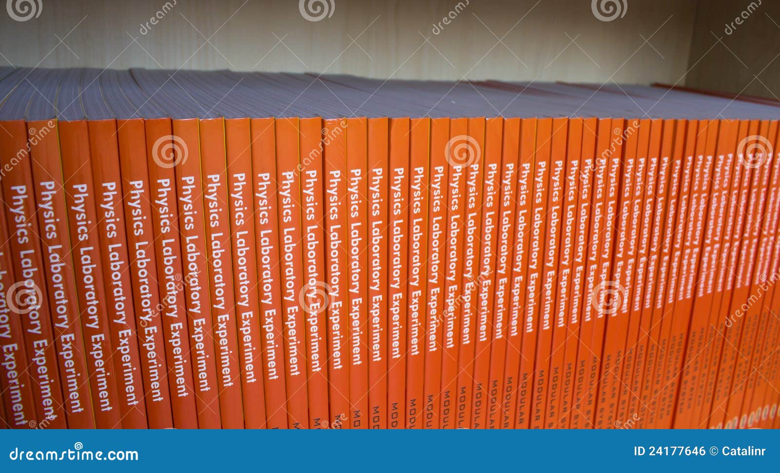 Shelf of physics books stock photo. Image of textbook - 24177646