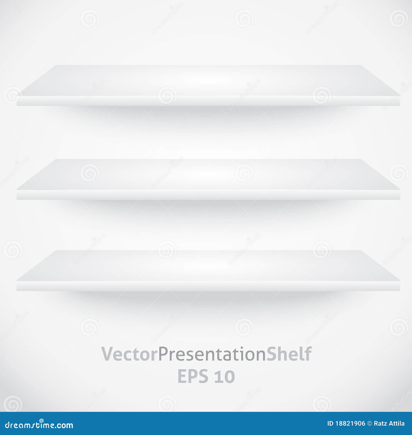 Shelf for Product Presentation Stock Vector - Illustration of exhibit ...