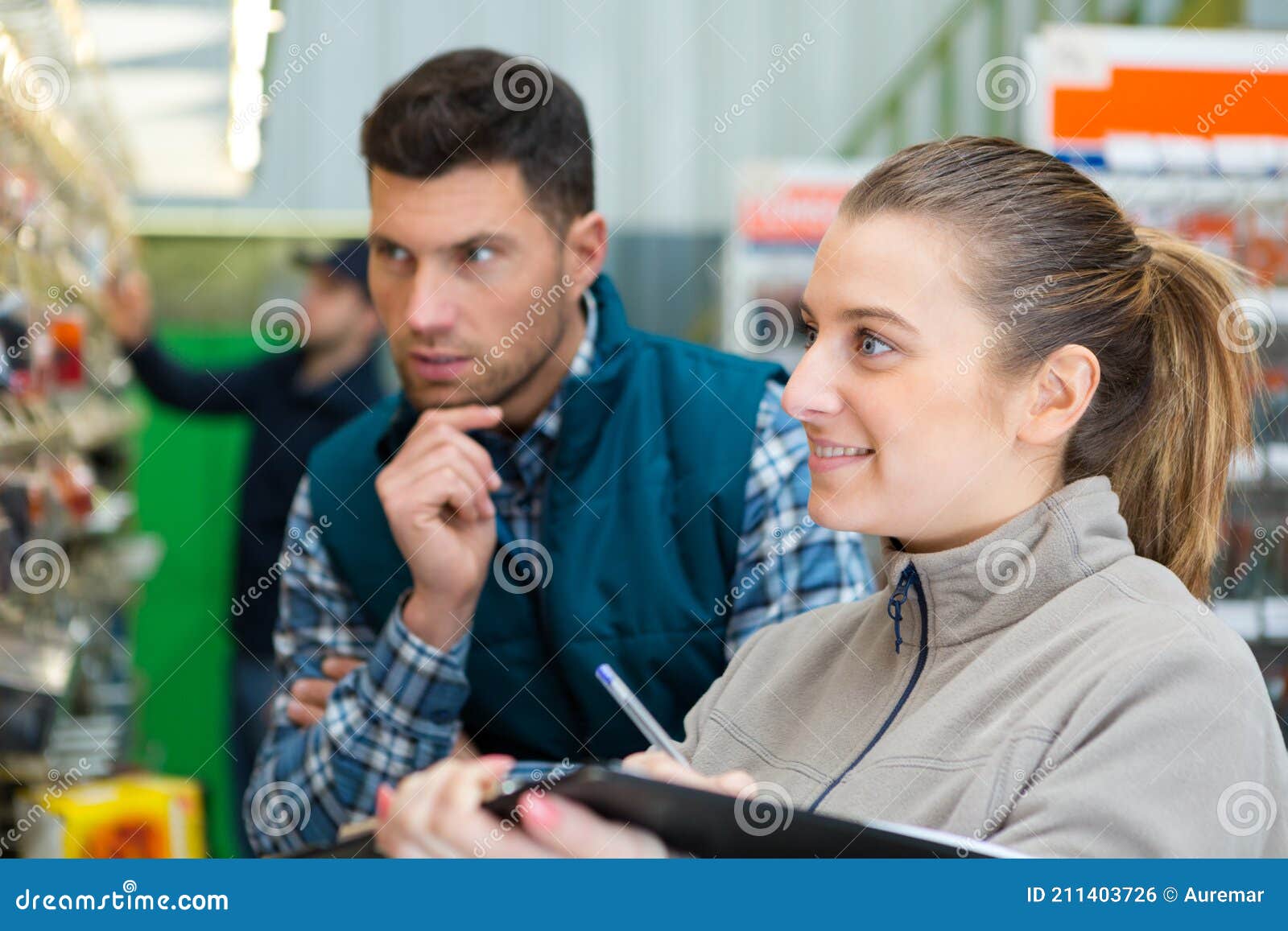 Shelf Retailer Worker on Training Stock Photo - Image of working ...