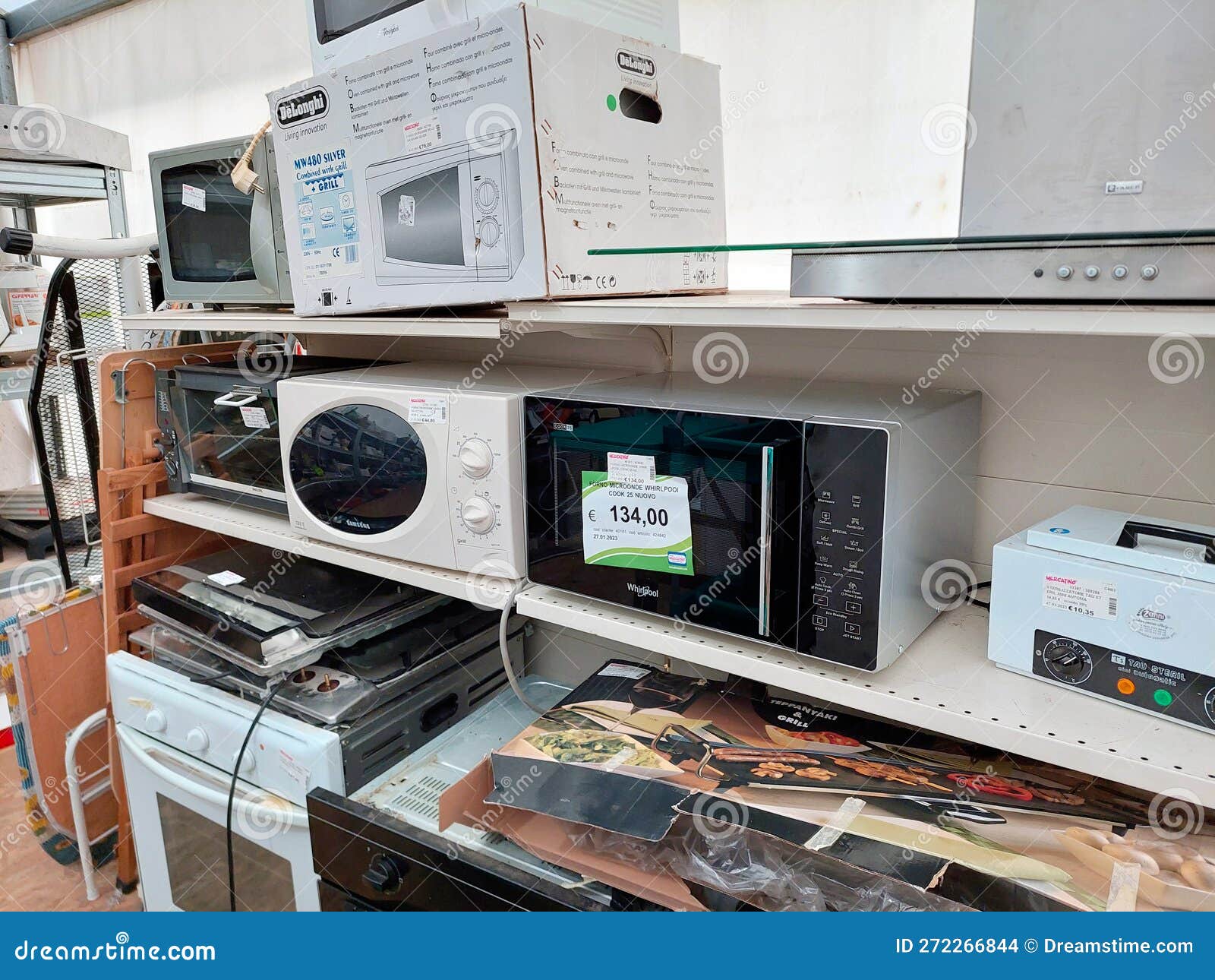Shelf with Second-hand Appliances Inside a Store Editorial Stock Image ...