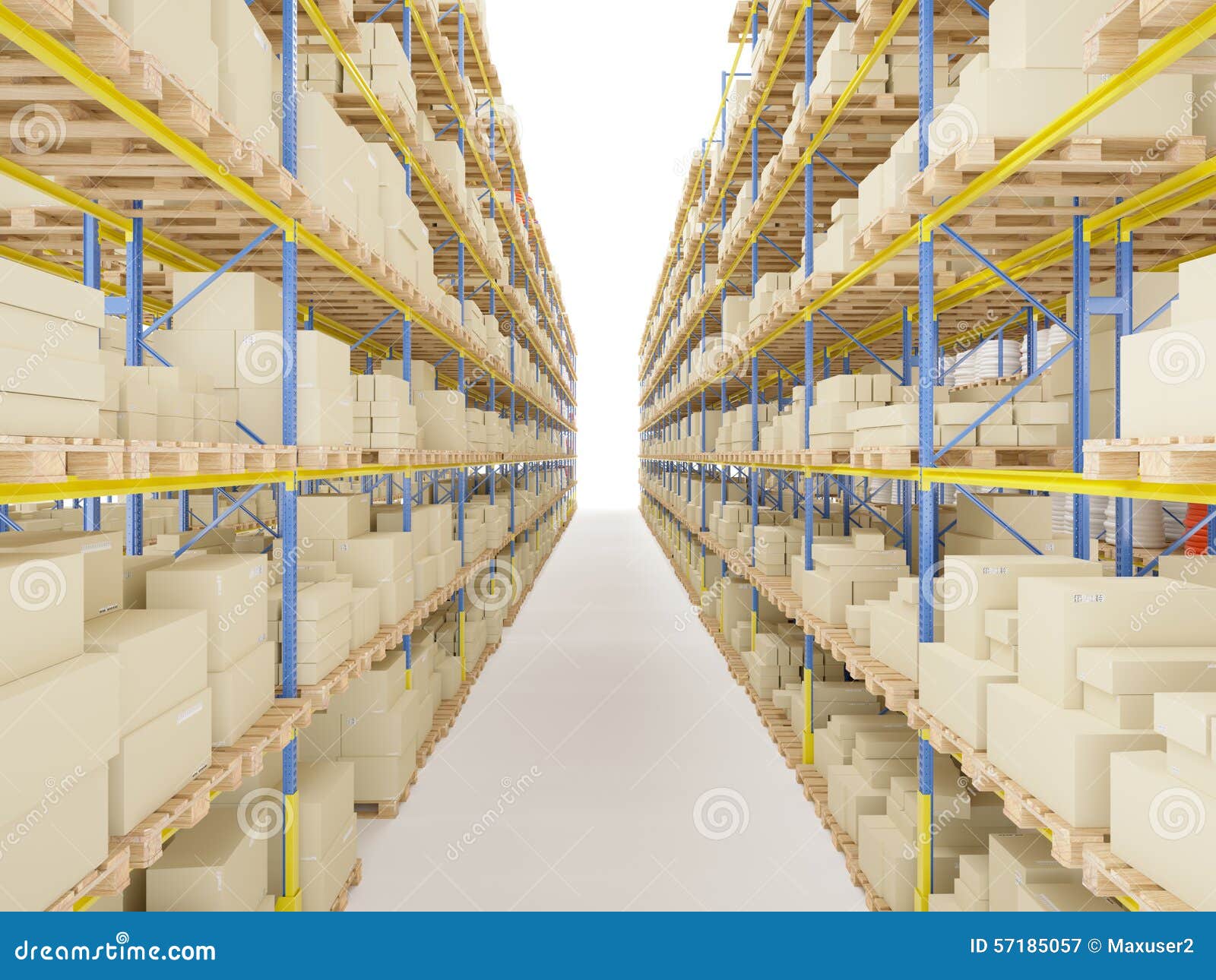 Shelf storage stock image. Image of warehouse, store - 57185057
