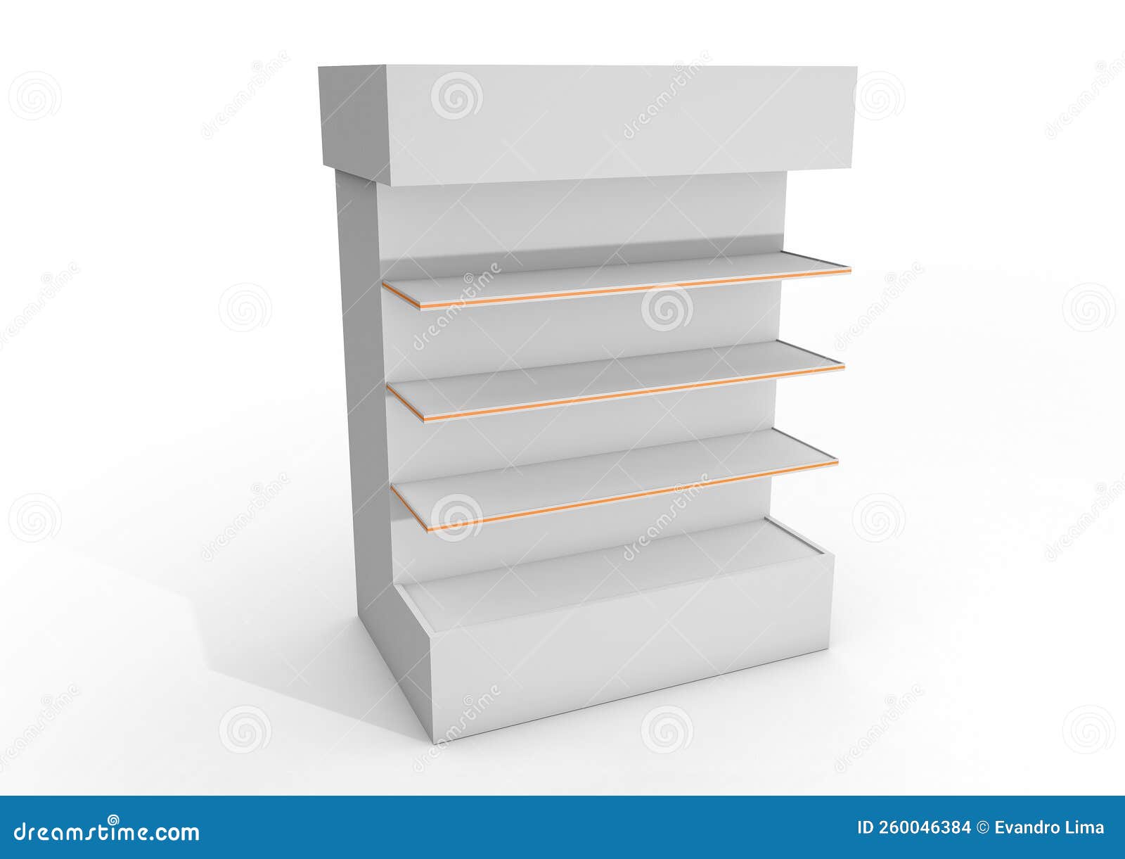Shelf Template for Products. Product Stand Stock Illustration ...