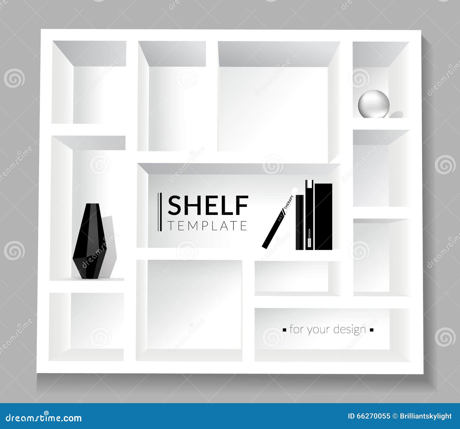 Shelf template stock vector. Illustration of background - 66270055
