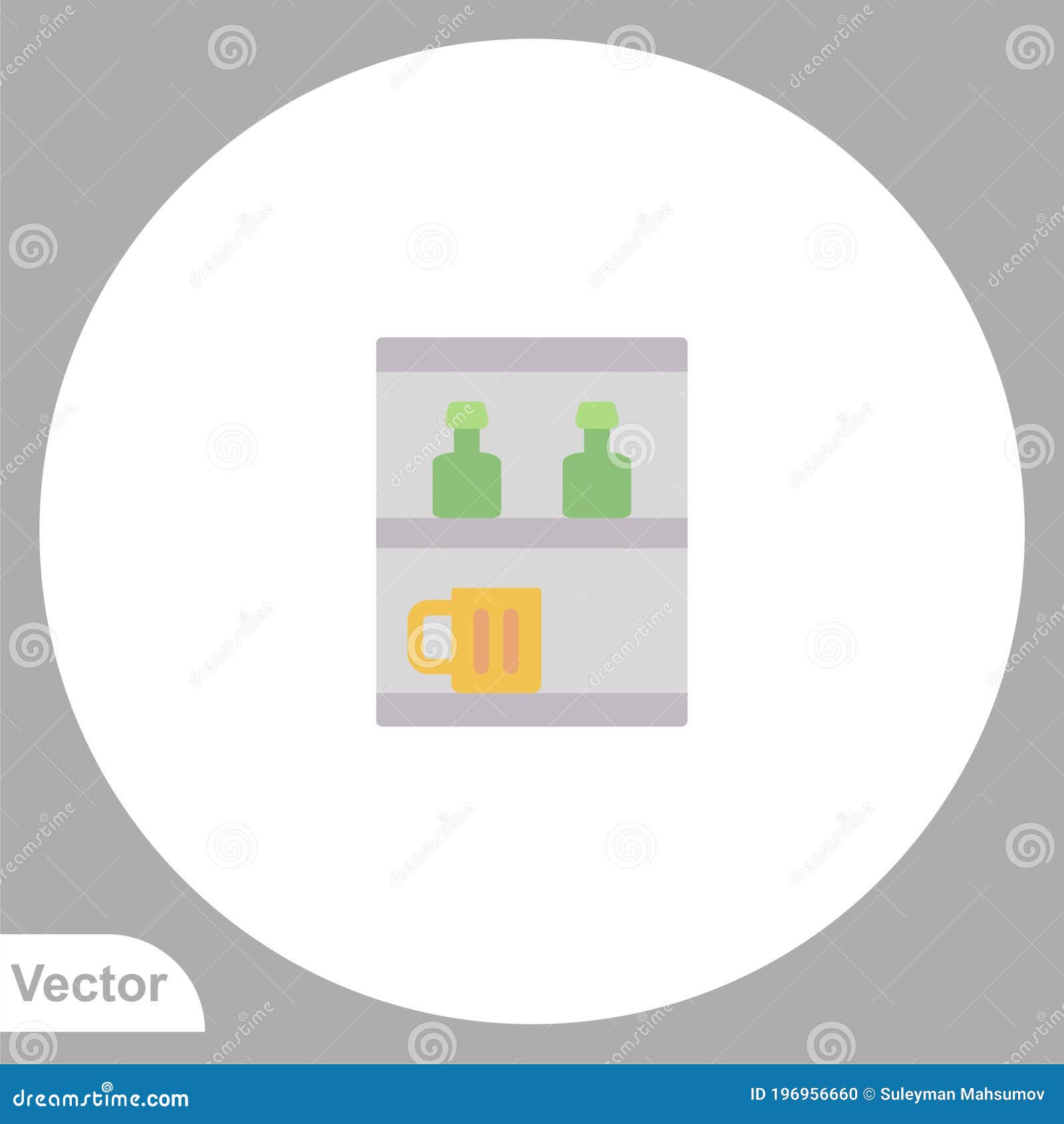 Shelf Vector Icon Sign Symbol Stock Vector - Illustration of product ...