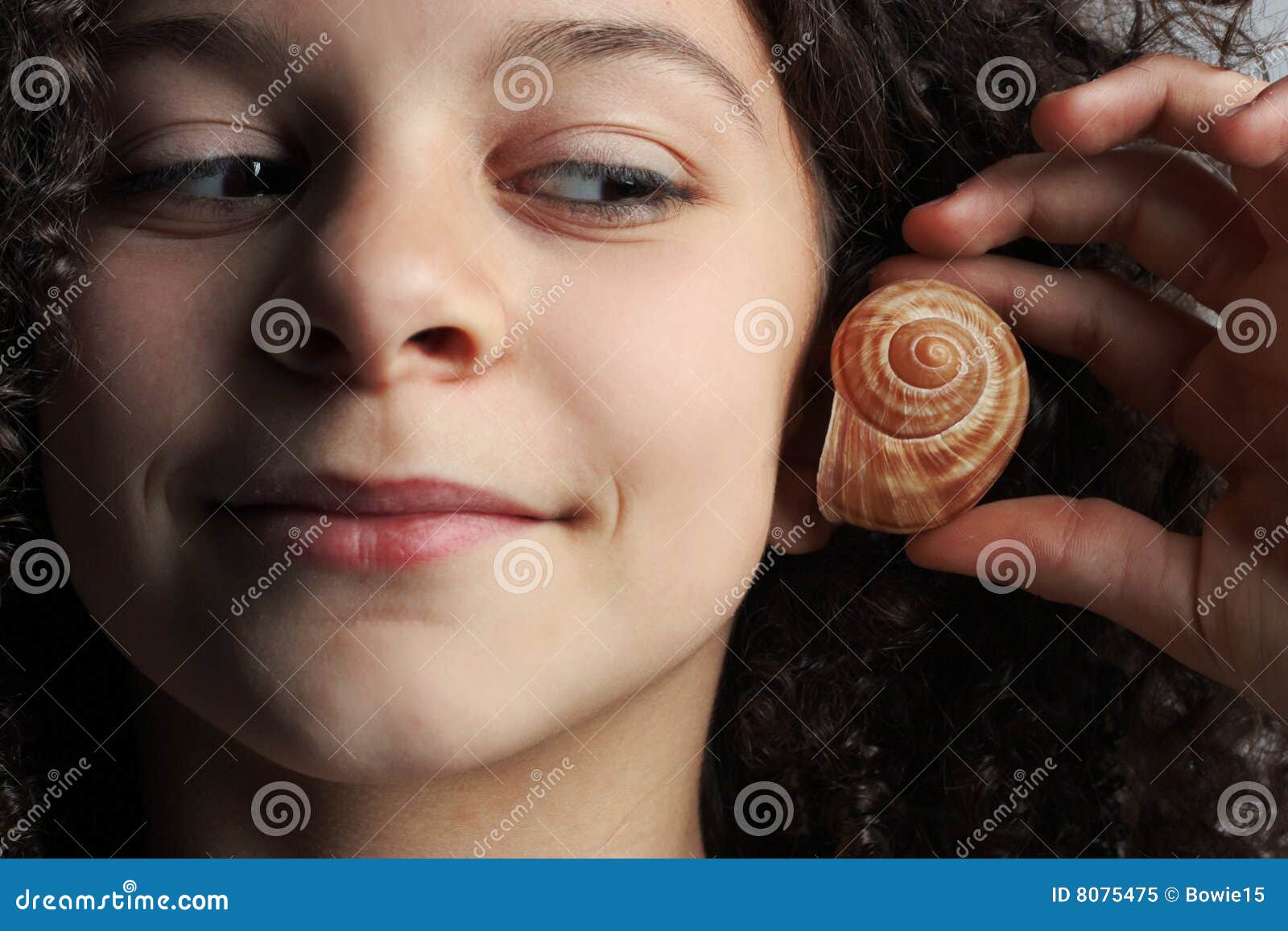 Shell stock image. Image of child, dream, teen, girl, water - 8075475