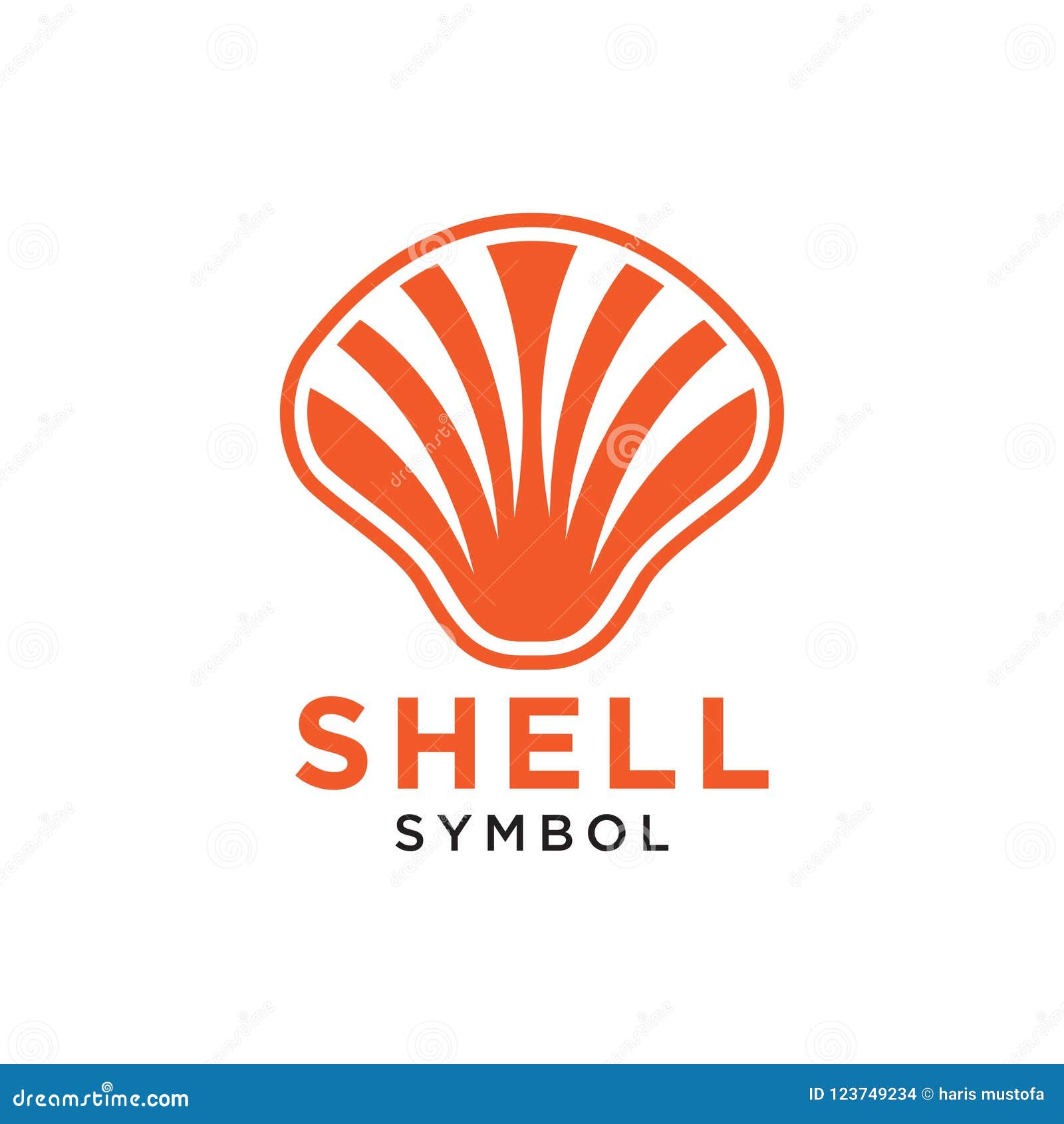 Shell Abstract Logo Design Template Vector Isolated Stock Vector ...