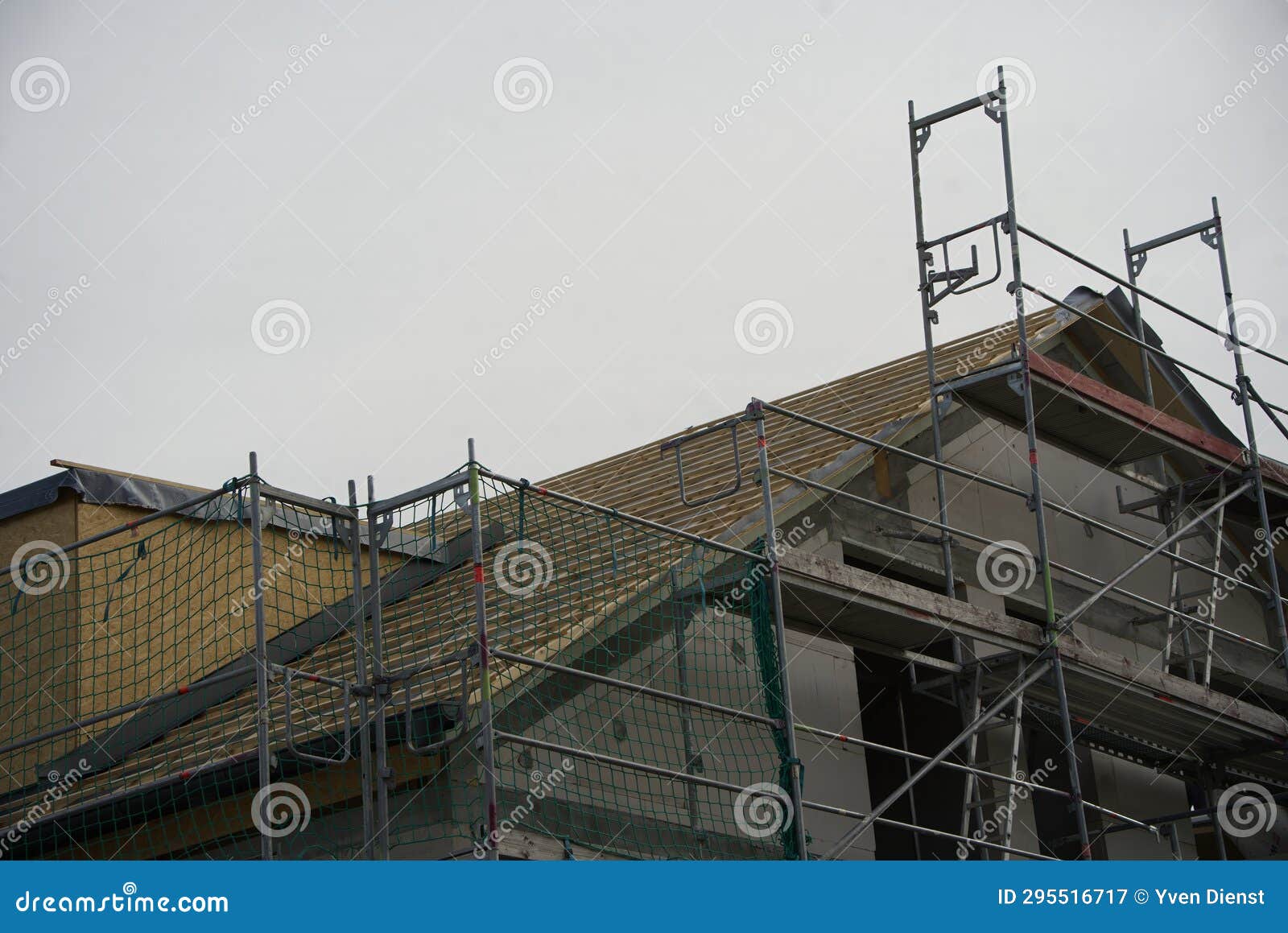 Shell of an Apartment Building - Construction Site Stock Image - Image ...