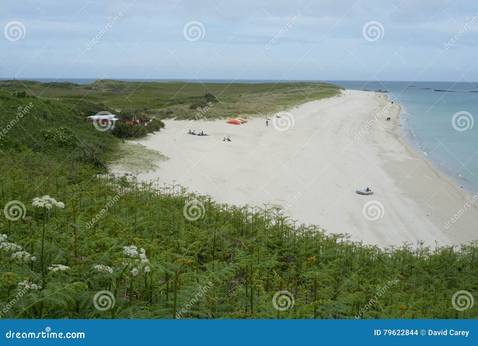 Shell Beach on Island of Herm Stock Photo - Image of unspoiled, quiet ...