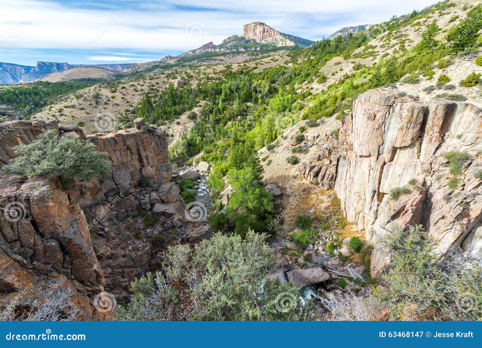 Shell Canyon in Wyoming stock image. Image of wilderness - 63468147