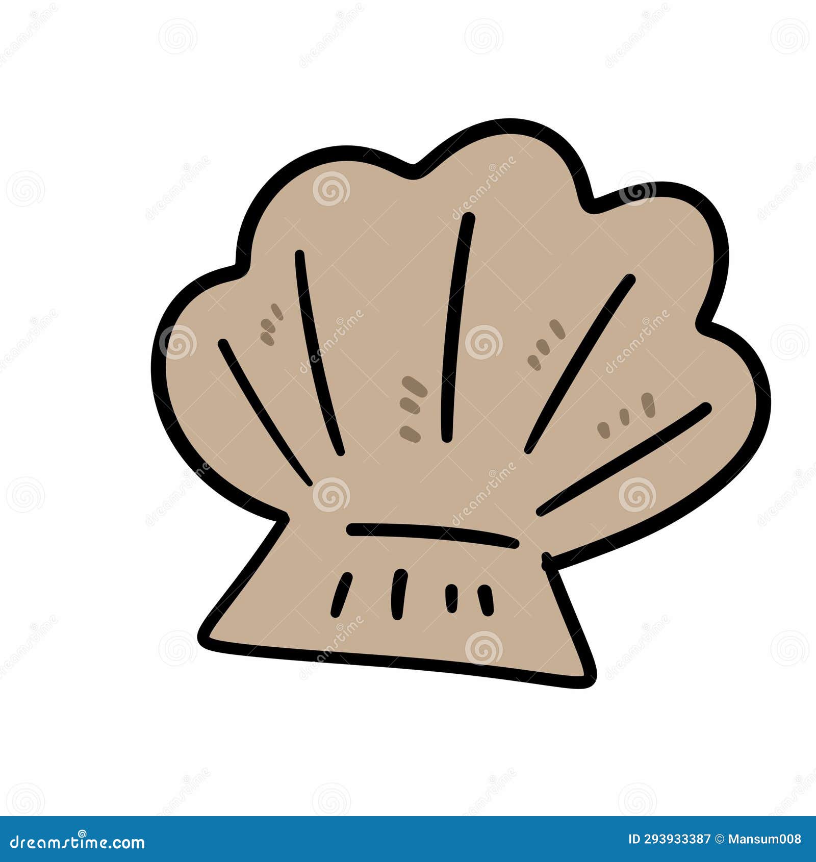 Shell Cartoon on White Background Stock Illustration - Illustration of ...