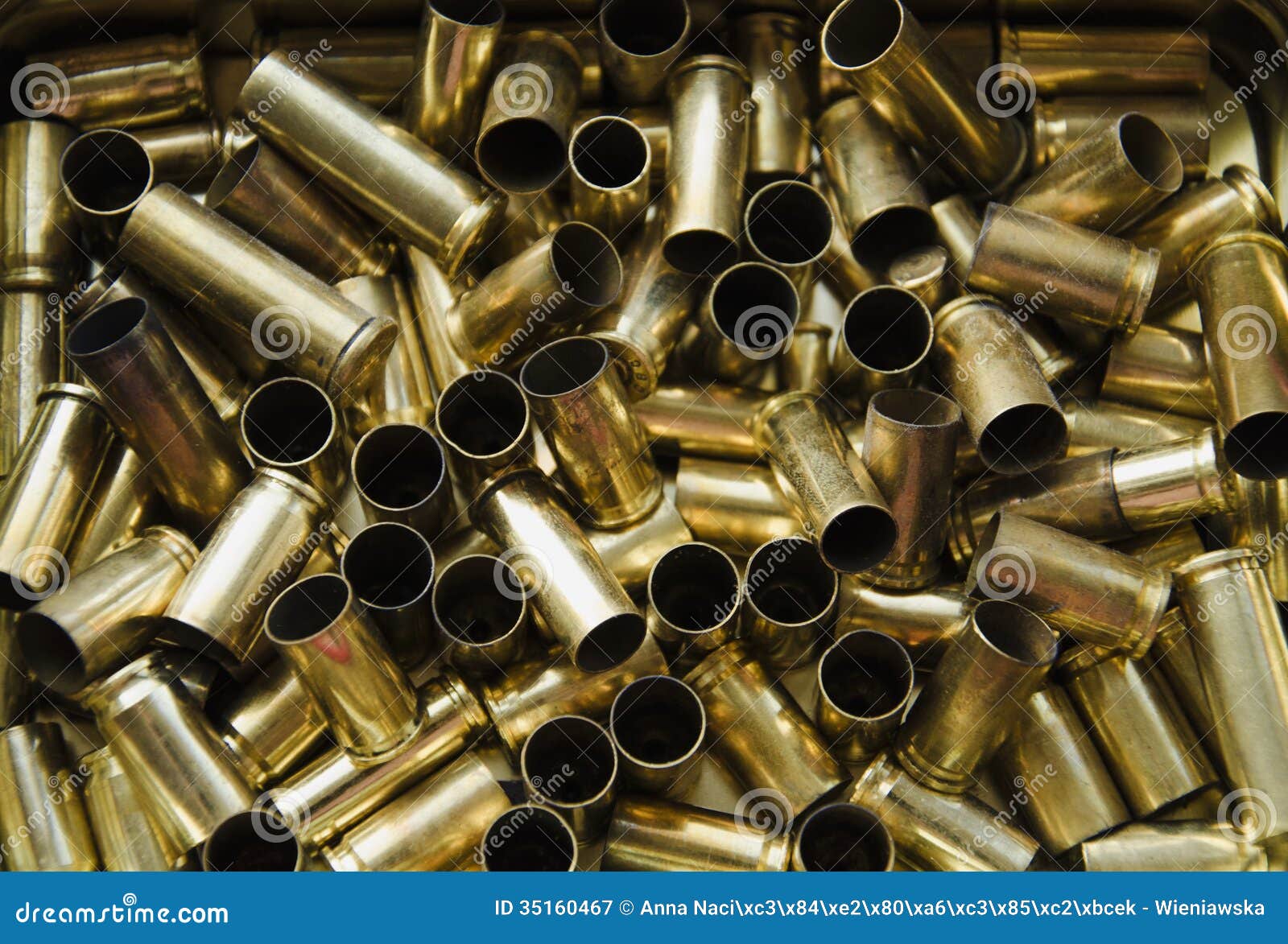 Shell casing stock image. Image of used, shell, gold - 35160467