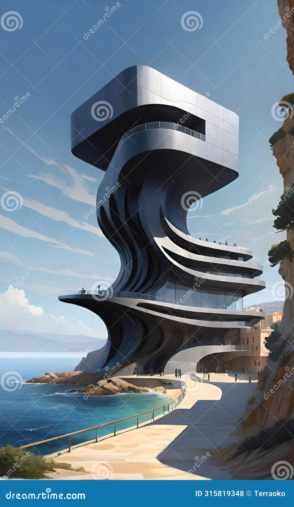 Shell and Clamshell Canopy with Brackets and Beautiful Shape, Modern ...