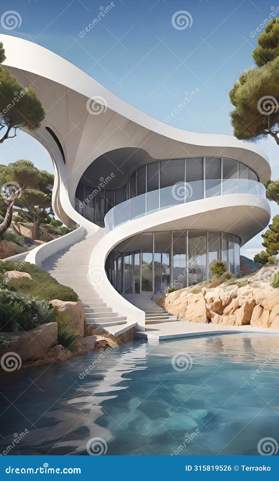 Shell and Clamshell Canopy with Brackets and Beautiful Shape, Modern ...