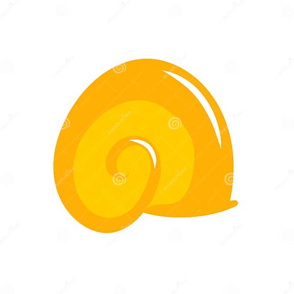 Shell from Cochlea are Isolated. Spiral for Shellfish Stock Vector ...