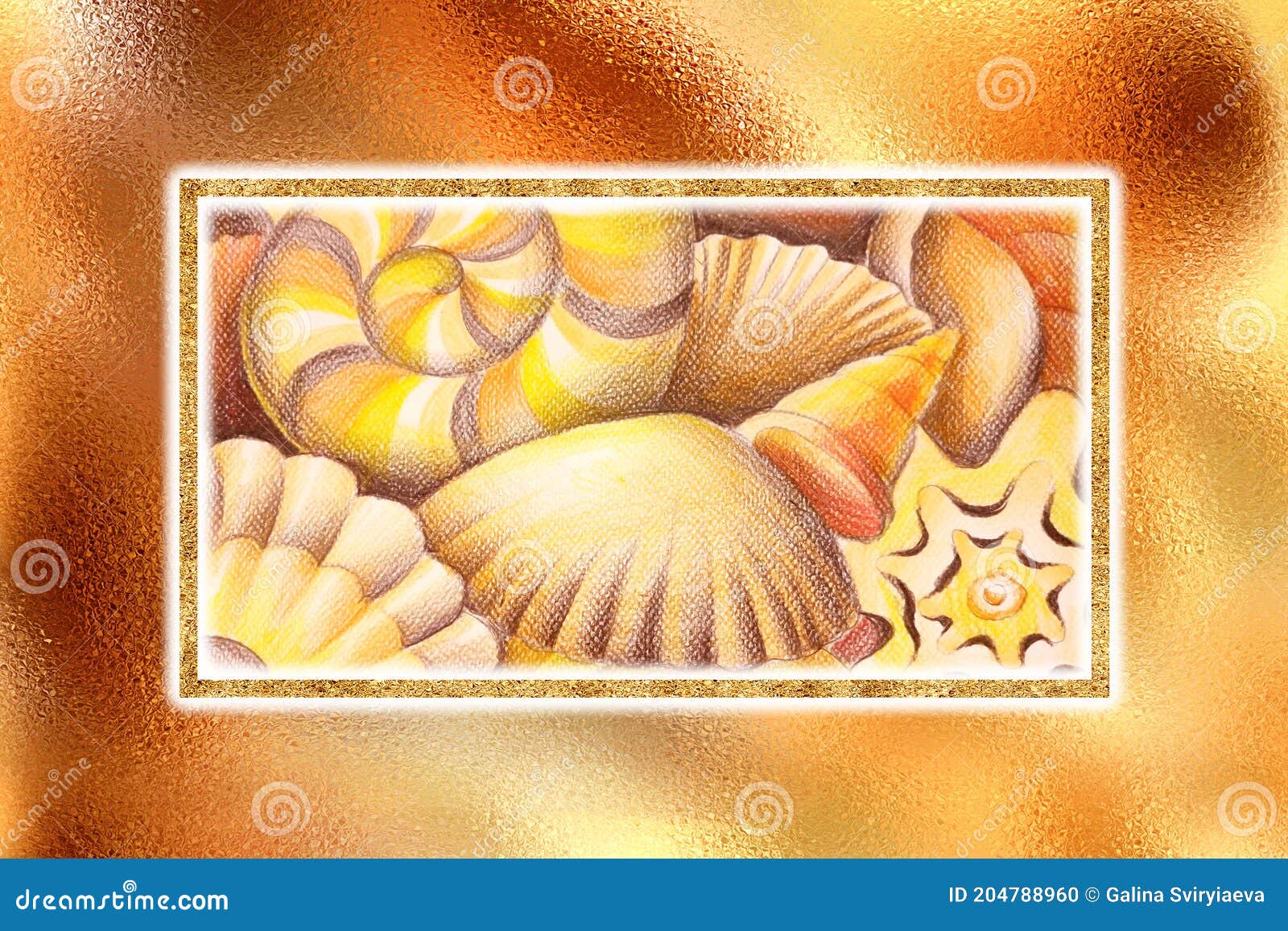 Shell Collection - Vector Cartoon Silhouette Illustration. Set Of ...