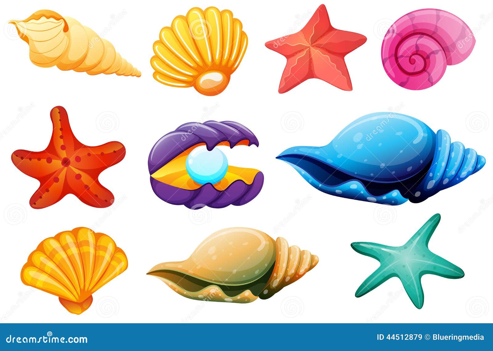 Shell Cartoon Vector | CartoonDealer.com #47878599
