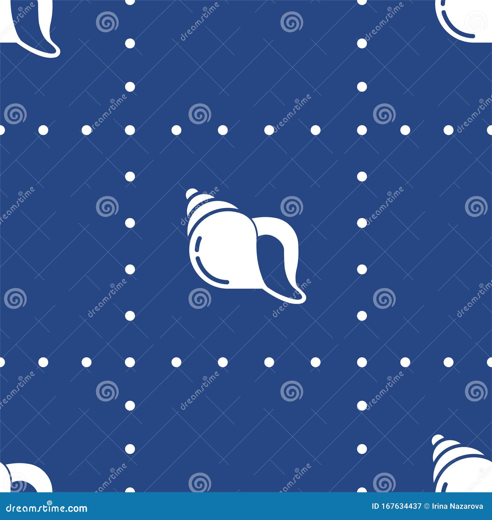Shell.Colored Vector Patterns in a Flat Style Stock Vector ...