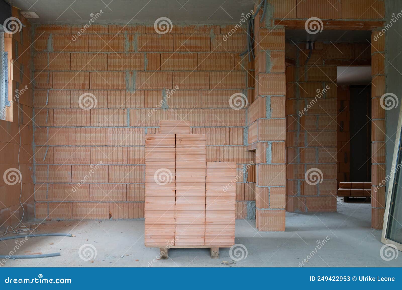 Shell Construction Of An Apartment In Germany Made Of Bricks From The ...