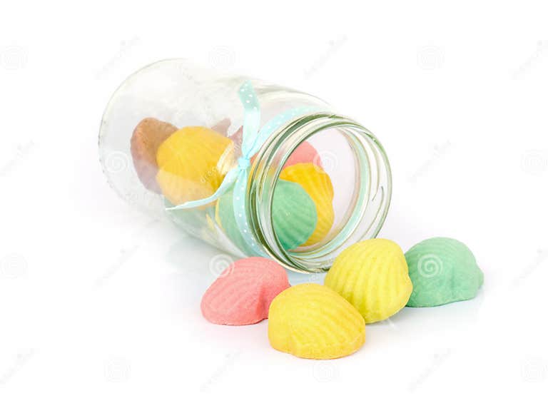 Shell cookies . stock photo. Image of decoration, flavor - 53650936