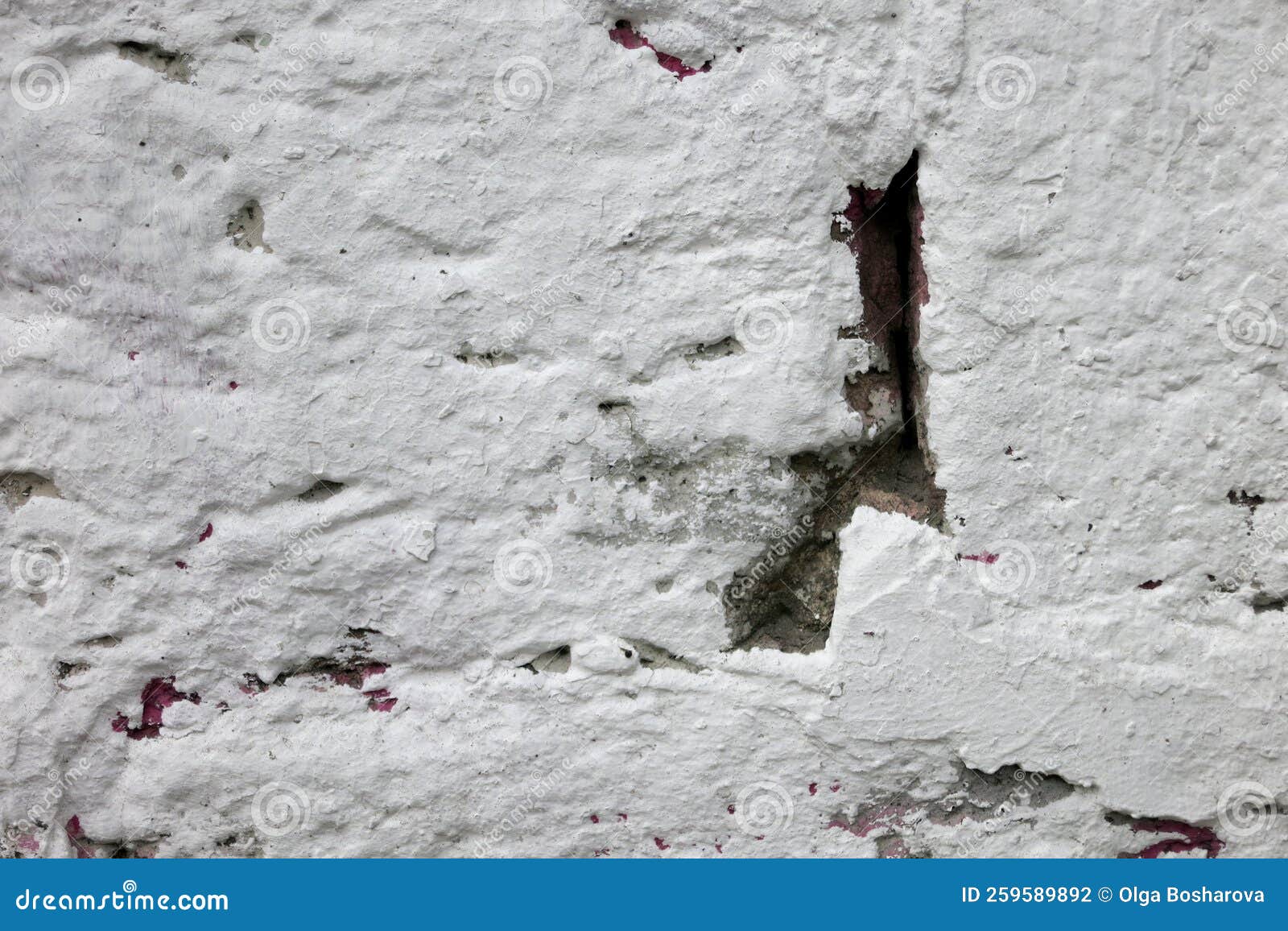 Shell Shell Facade Wall Covered with White Paint Stock Photo - Image of ...